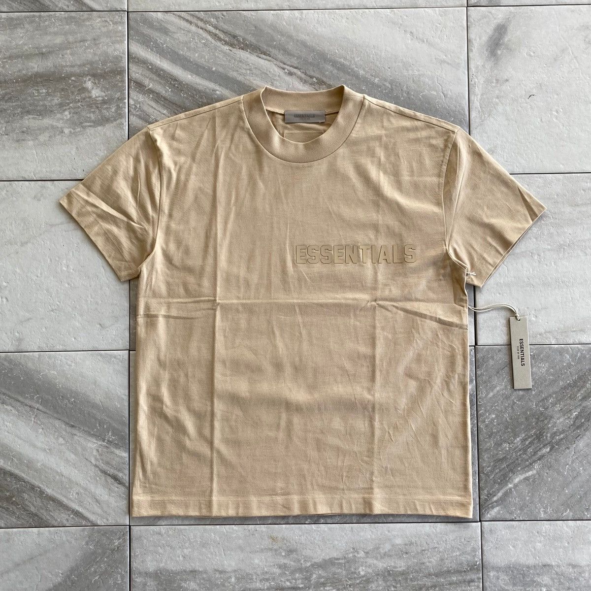 Essentials × Fear of God Fear Of God Essentials Tan Tee | Grailed