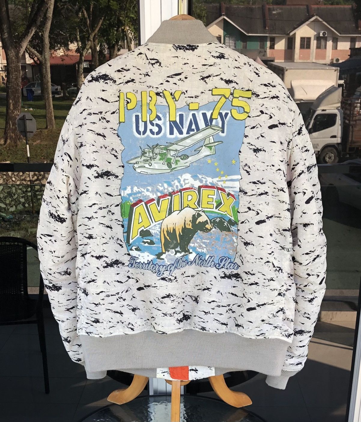 Avirex × Bomber Jacket × Vintage Avirex Camo PBY-75 US NAVY Ma-1 Bomber Jacket | Grailed