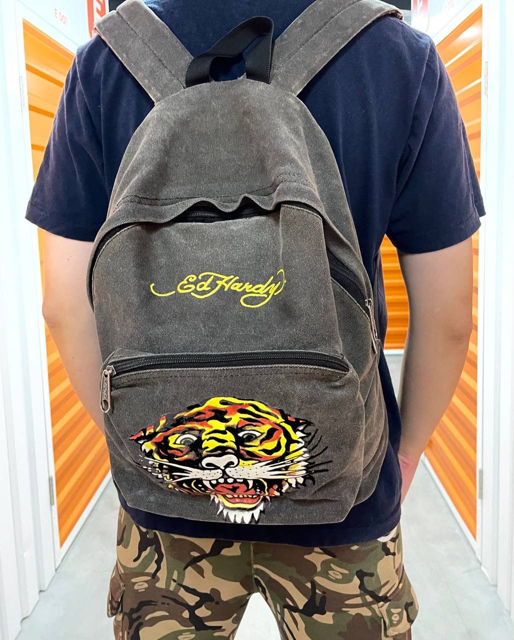 Vintage Vintage Ed Hardy Backpack Iconic Tiger Logo | Grailed