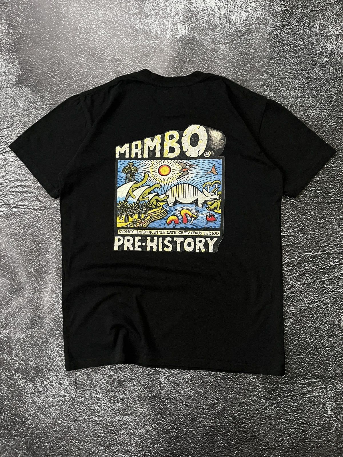 Vintage Vintage Mambo australia Pre-History surf streetwear T-shirt ...