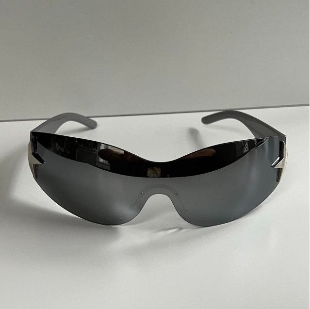 Designer Y2k 2000s Vintage Silver Gray Frameless Star Sunglasses Grailed