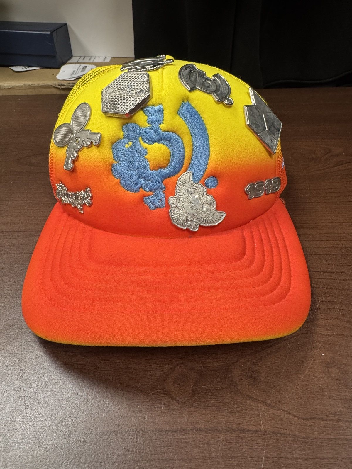 DENIM TEARS Denim Tears Astral Tears Pin Trucker Hat | Grailed