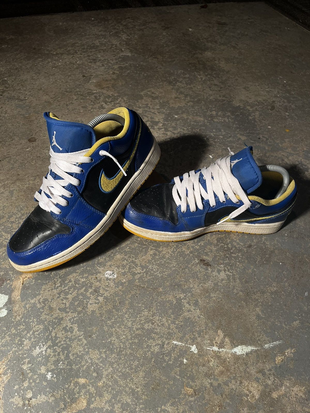 Nike × Vintage Vintage Rare Jordan 1 Low Laney Royal Blue/ Yellow ...