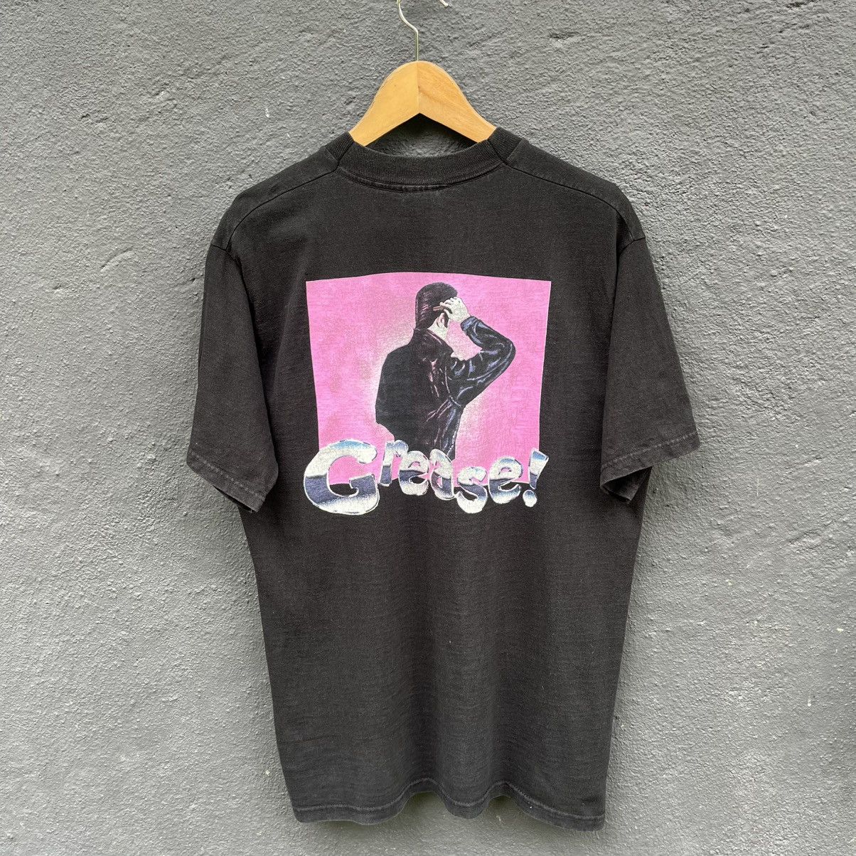 Vintage Thrashed Faded 90s Grease! John Travolta Movie Tee | Grailed