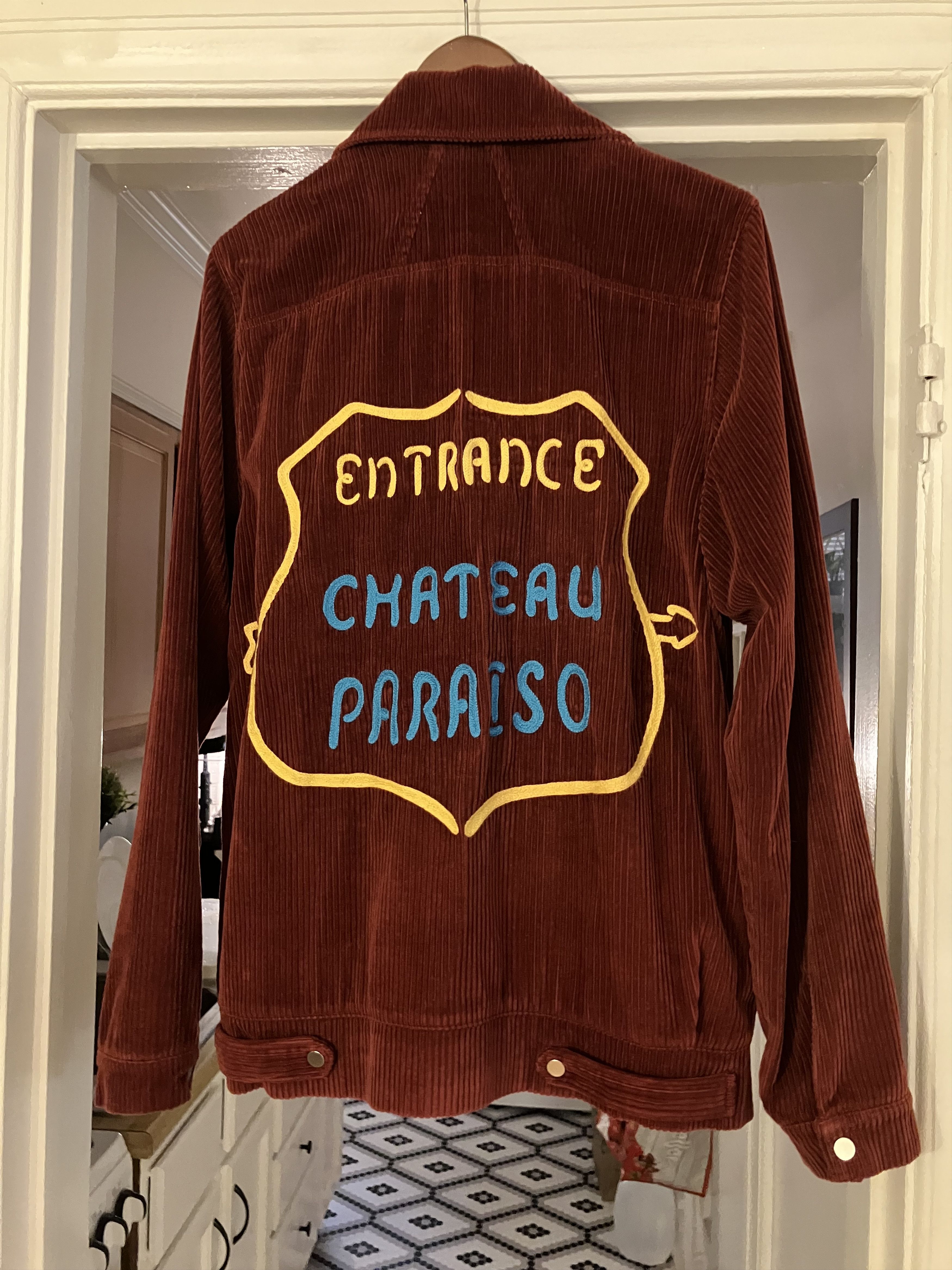 Rhude Rhude Chateau Paraiso corduroy jacket GRAIL red size small | Grailed