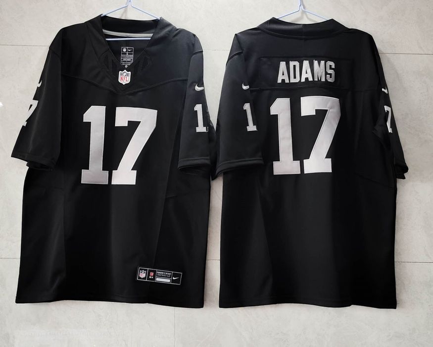 Custom Raiders 17 Men Adams Black 2023 F.U.S.E Jersey | Grailed