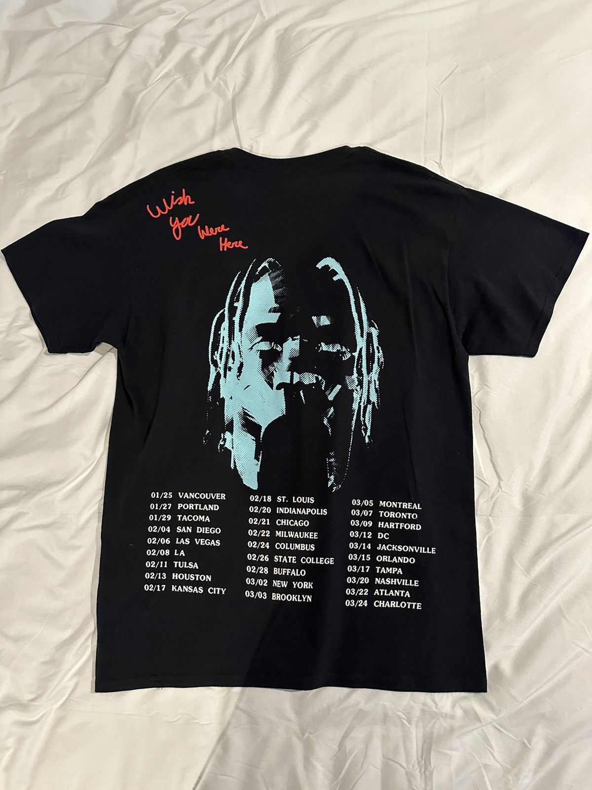 Travis Scott Travis Scott ASTROWORLD Tour Tee in Black | Grailed