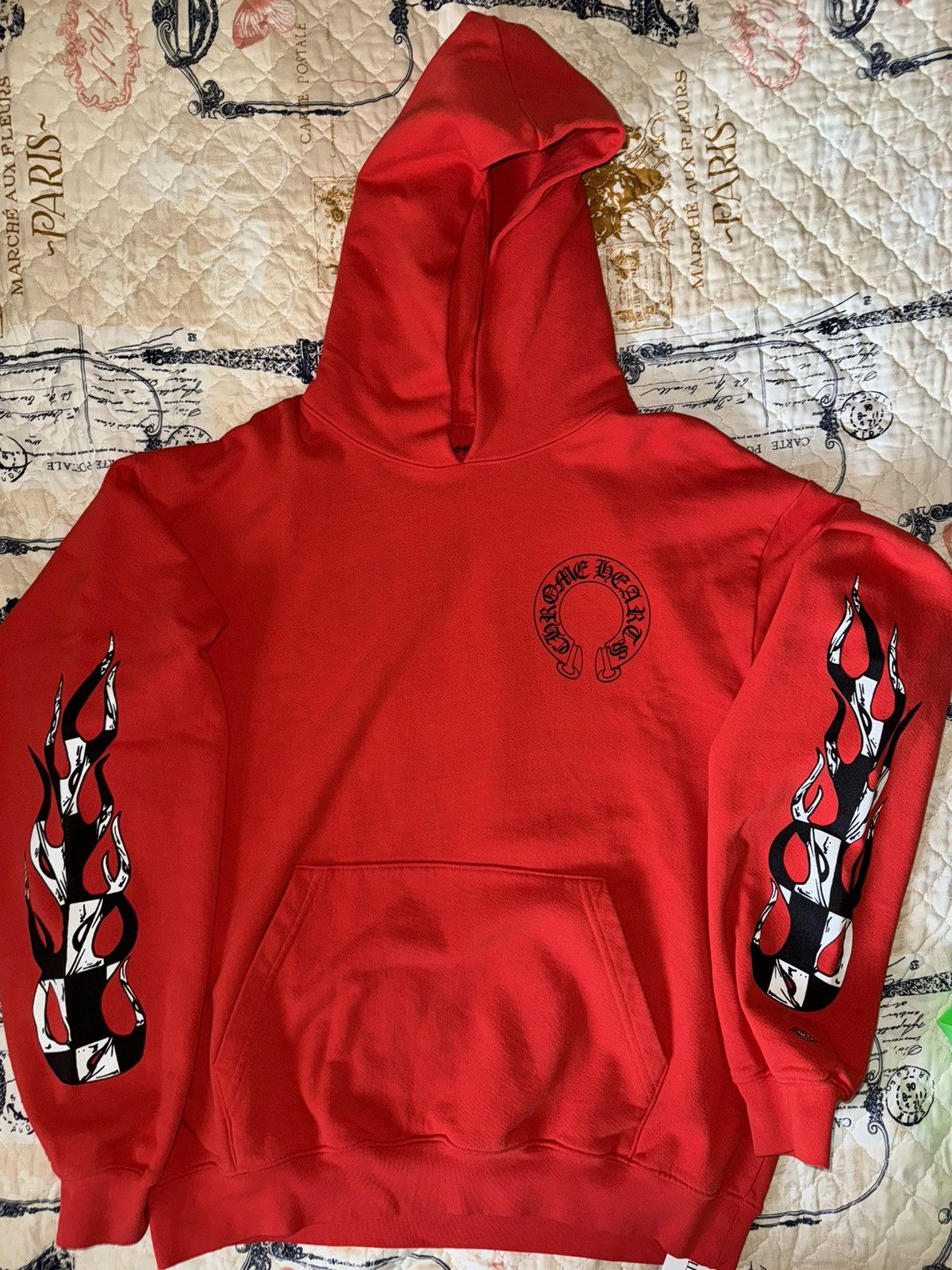 Chrome Hearts × Matty Boy Chrome Hearts Matty Boy Red Chomper Hoodie ...