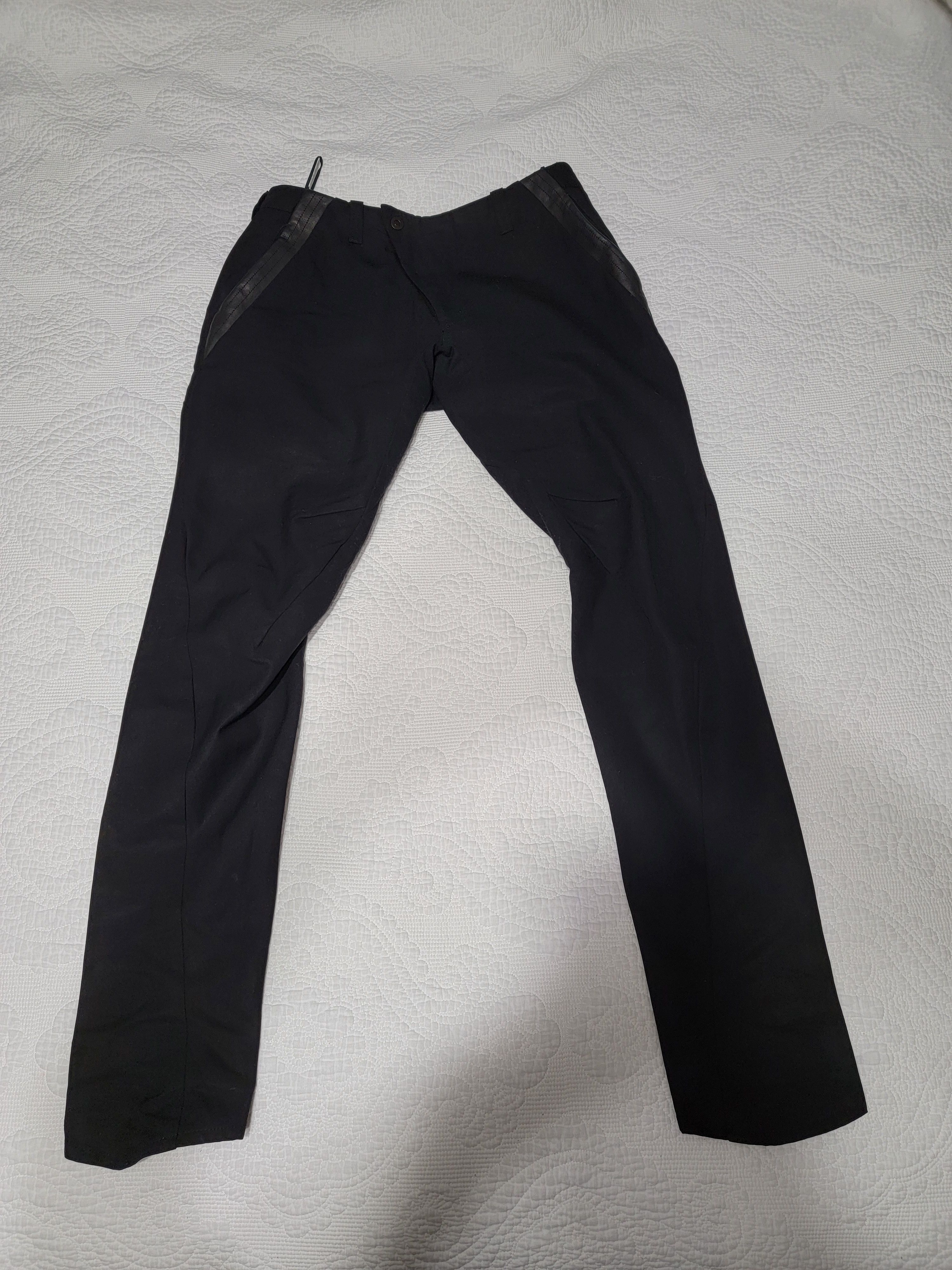 Devoa Devoa sz3 anatomical pants with leather applications | Grailed