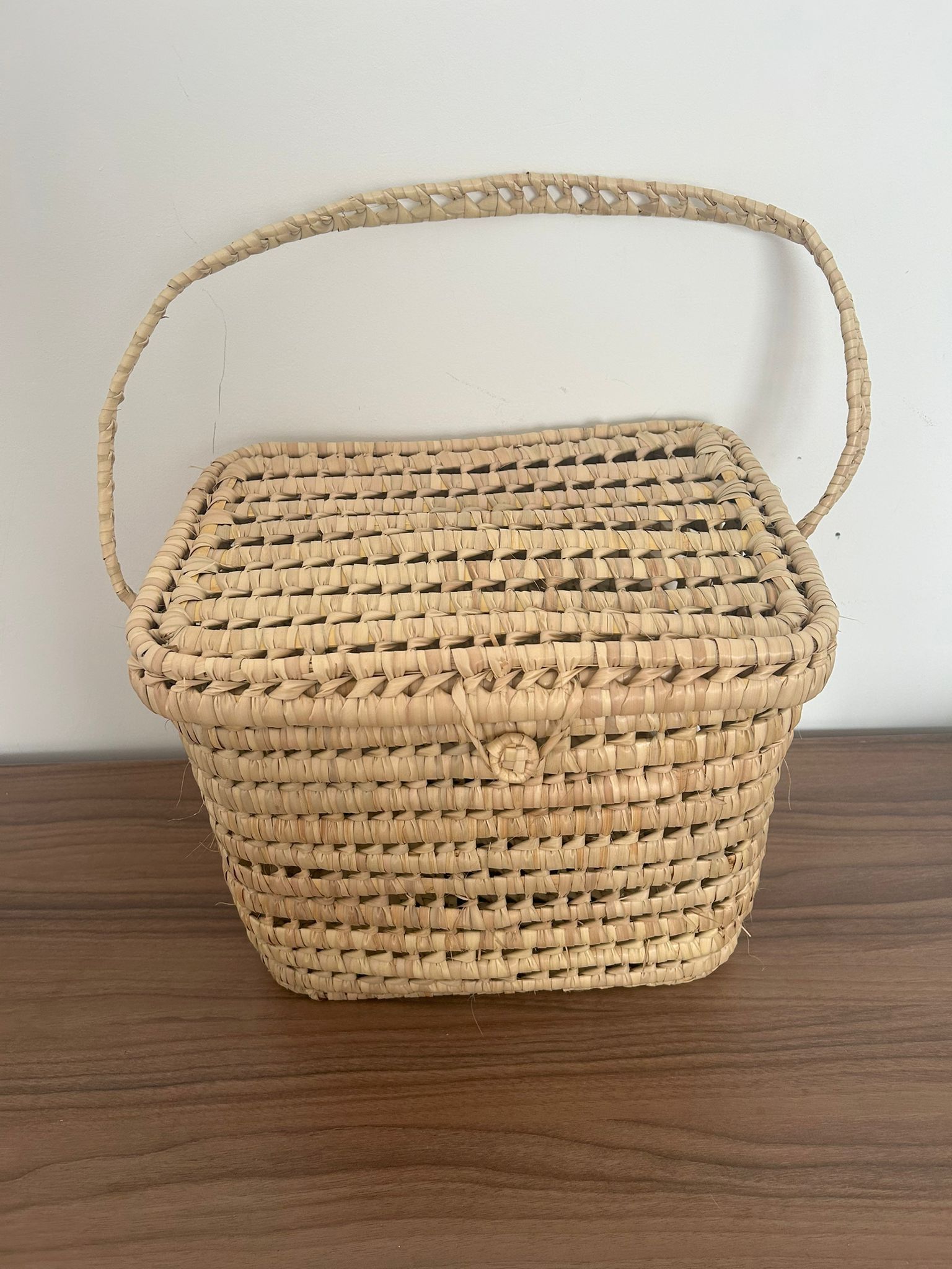 Vintage Moroccan Straw Market & Picnic Basket | Grailed