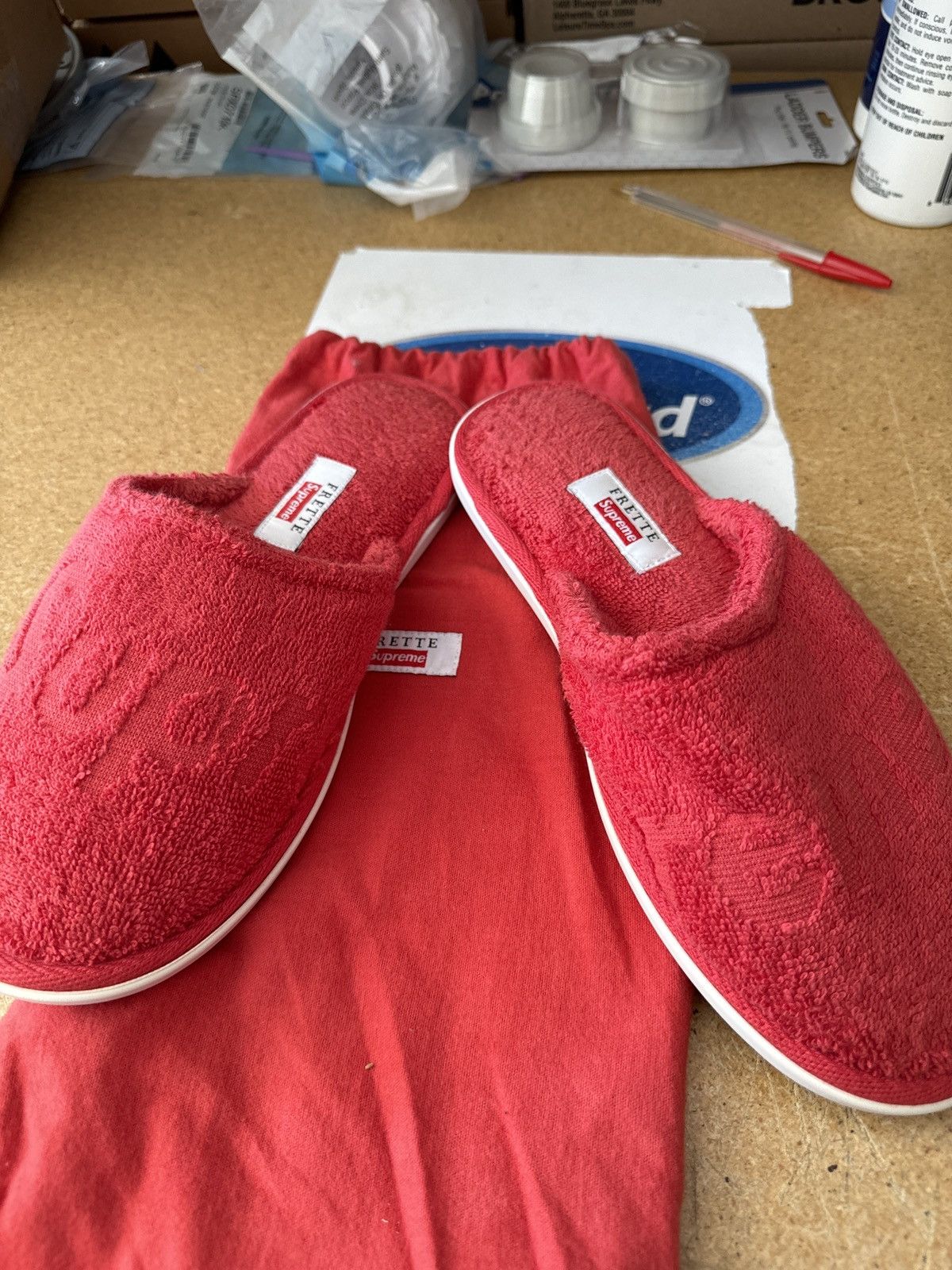 Supreme Supreme x Frette Slippers | Grailed