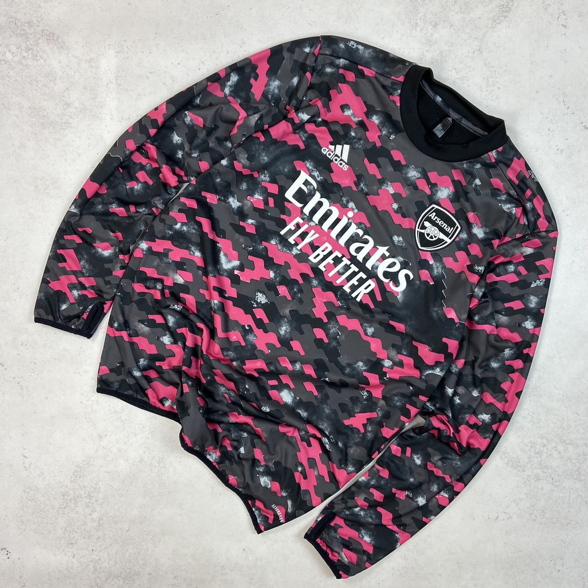 Adidas × Soccer Jersey × Streetwear RARE Adidas Arsenal 21/22 Pre Match ...