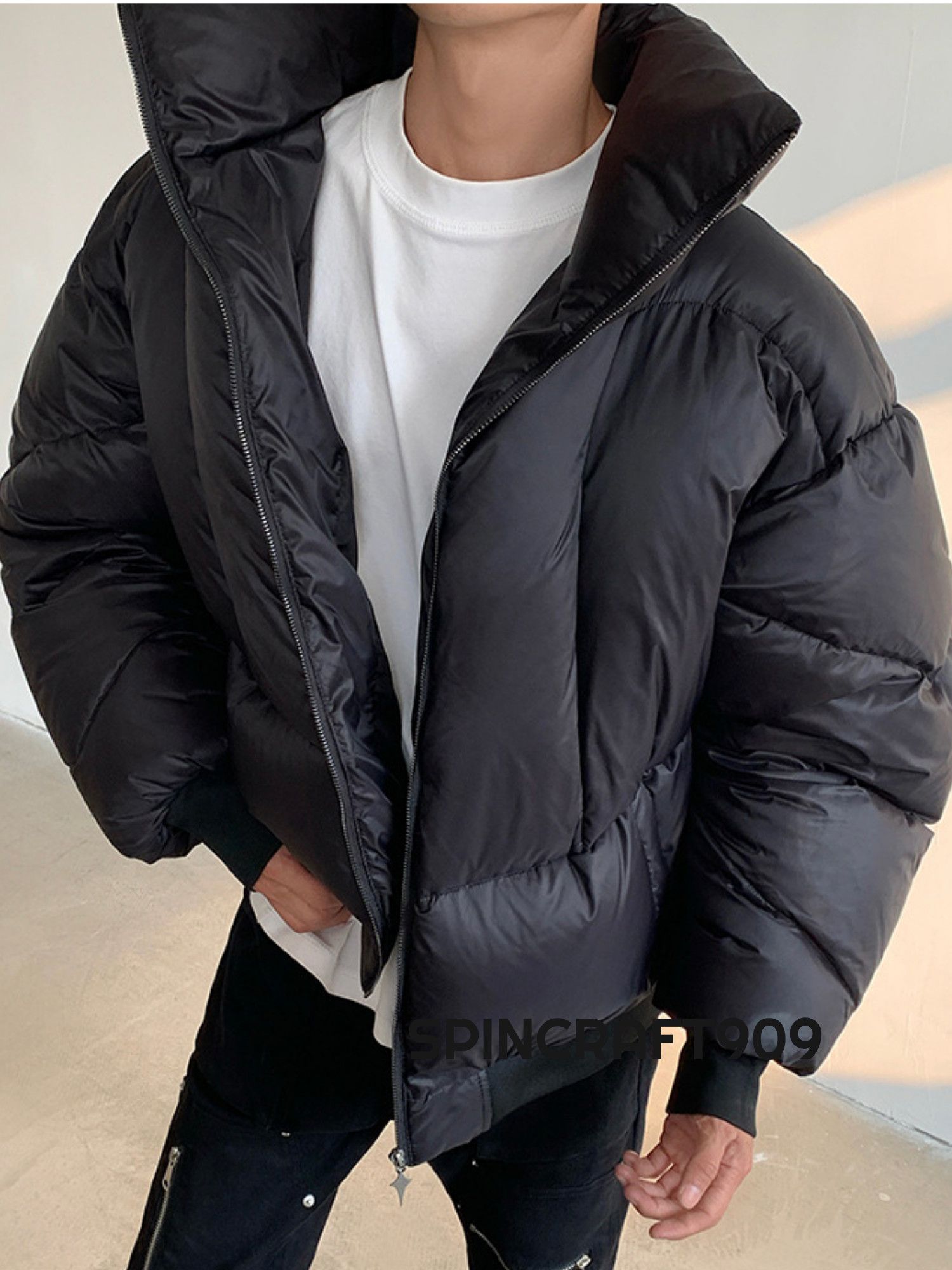 Streetwear Long Neck Puffer Jacket | Grailed