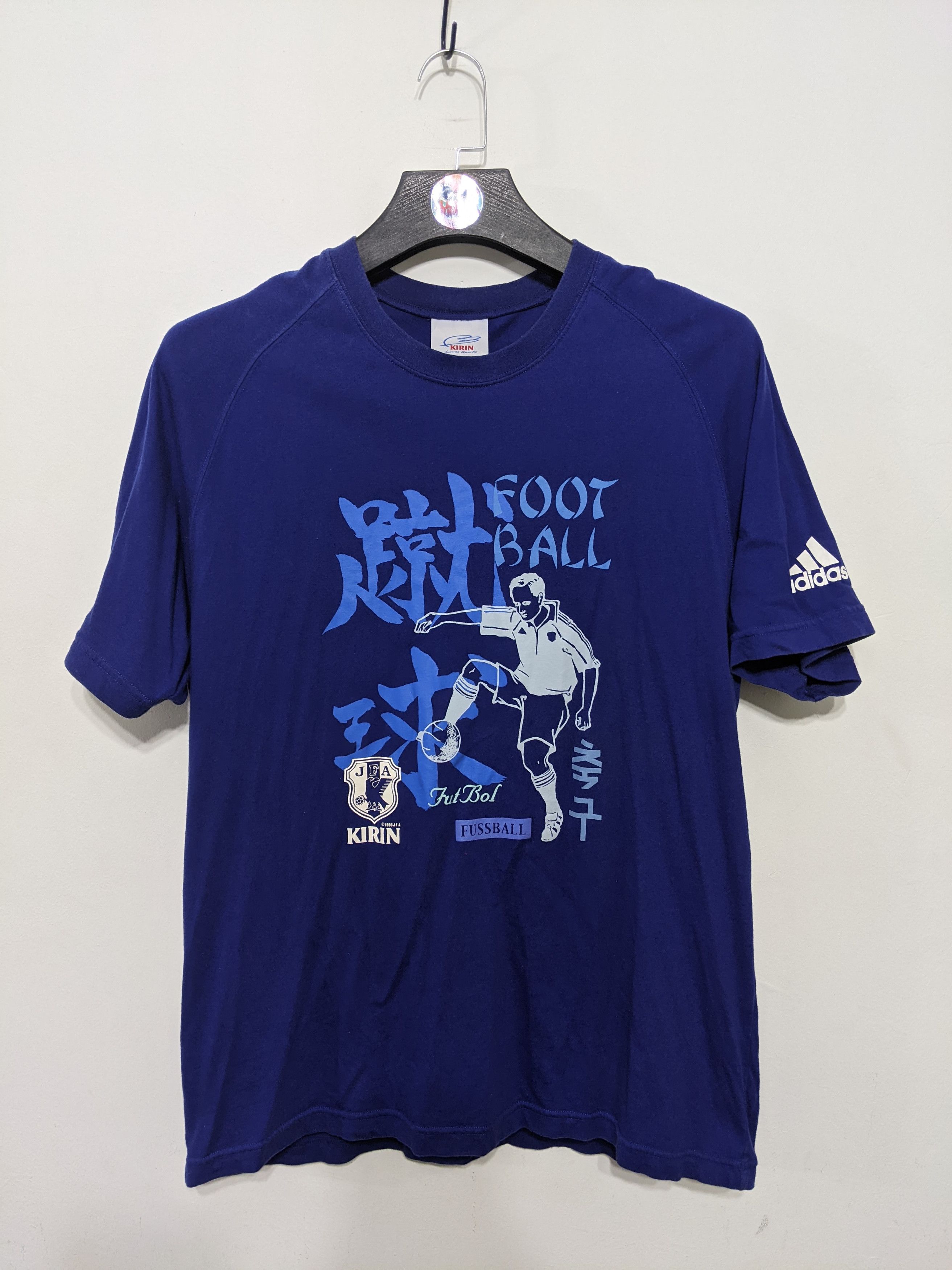 Adidas × Japan Blue × Vintage Adidas Kirin Japan Football Fussball ...