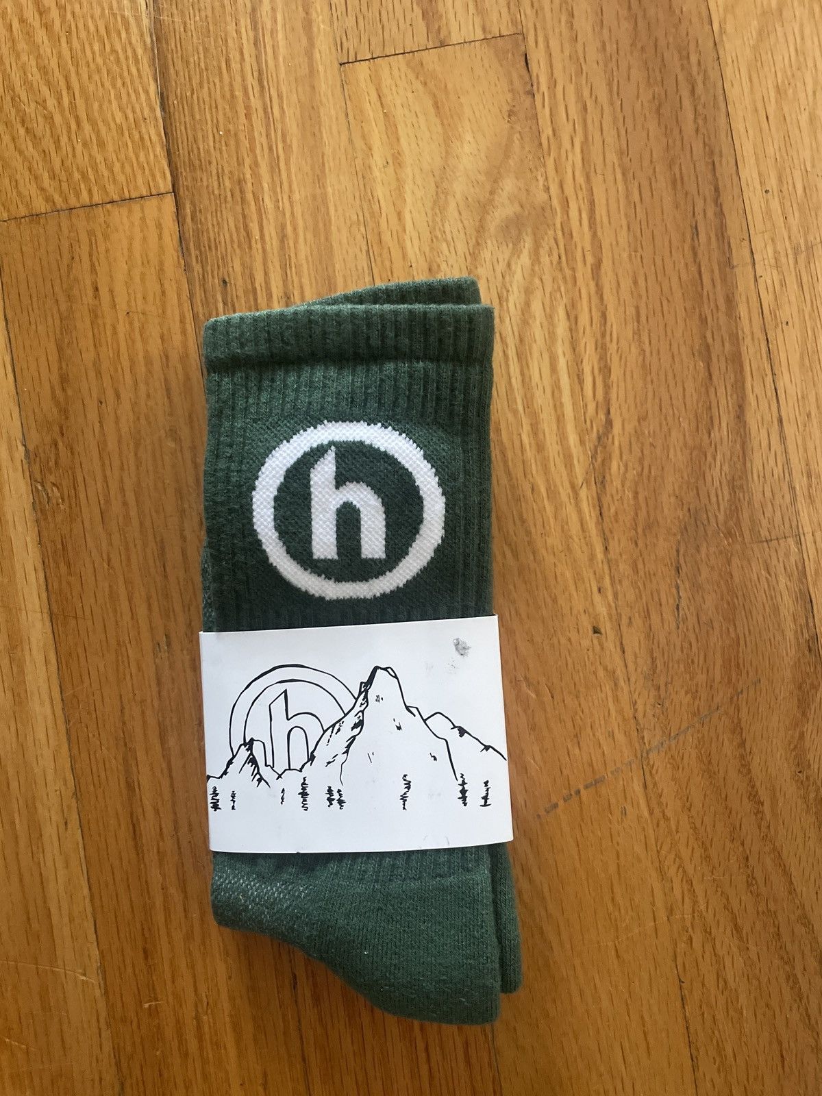 HIDDEN Hidden Logo Sock Green | Grailed