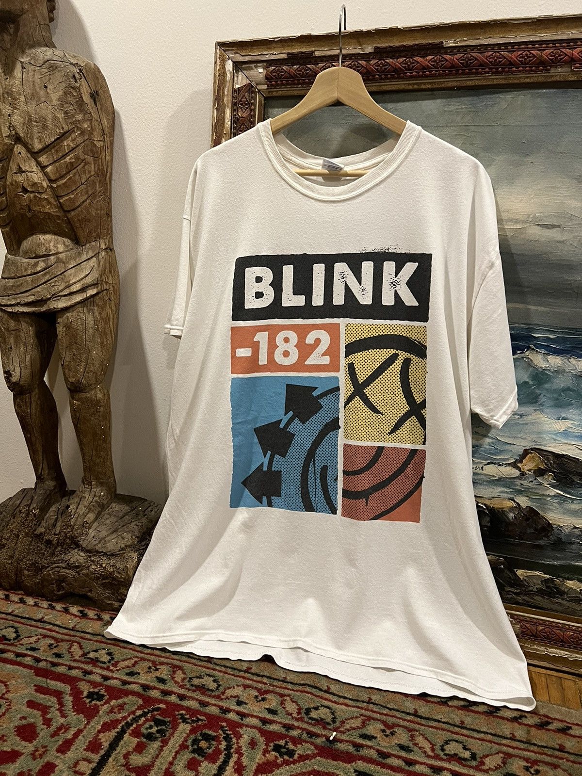 Band Tees × Tour Tee × Vintage 2000s Blink-182 Album Smiley Face Tee ...