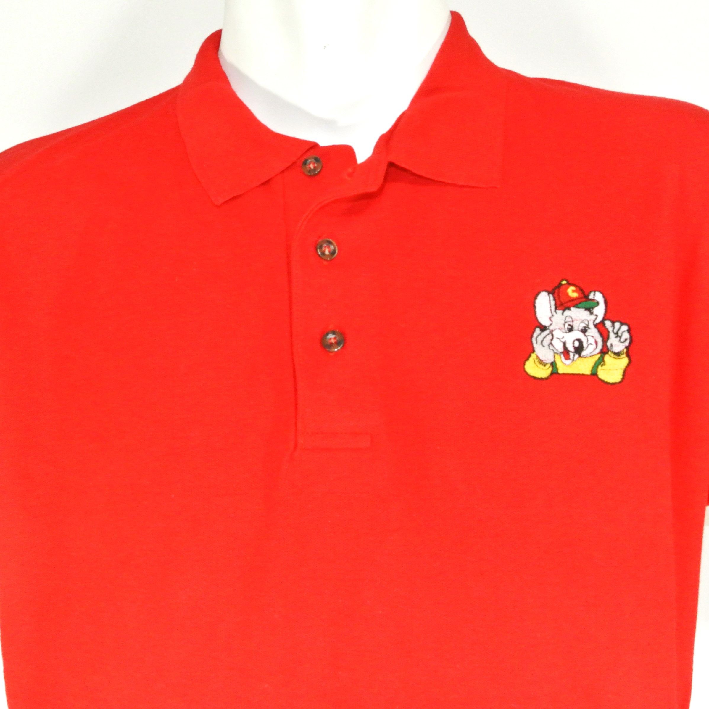 Vintage CHUCK E CHEESE'S Pizza Arcade Vintage Employee Uniform Shirt ...