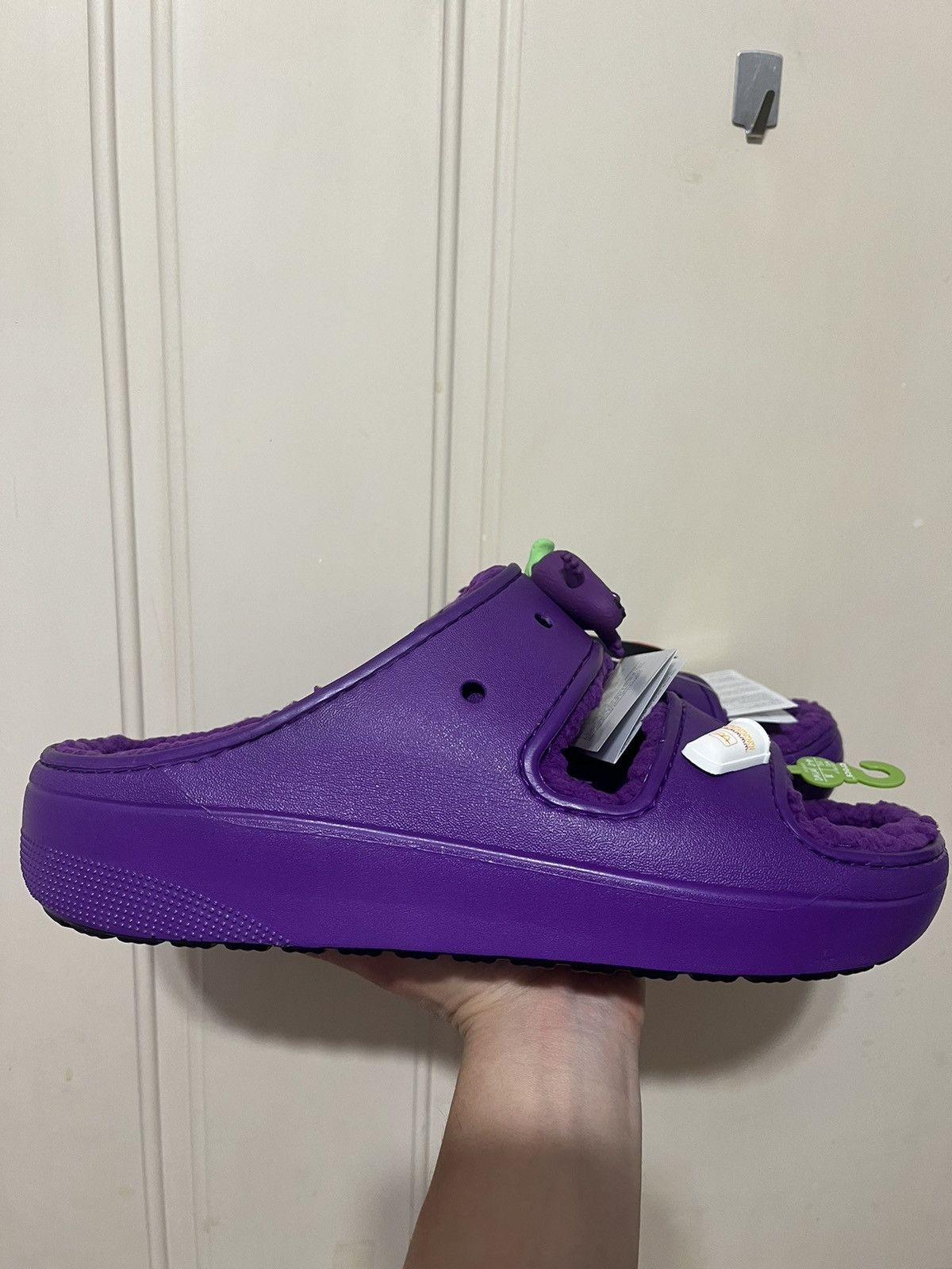 Crocs McDonald’s Grimace x Crocs Cozzzy Sandals | Grailed