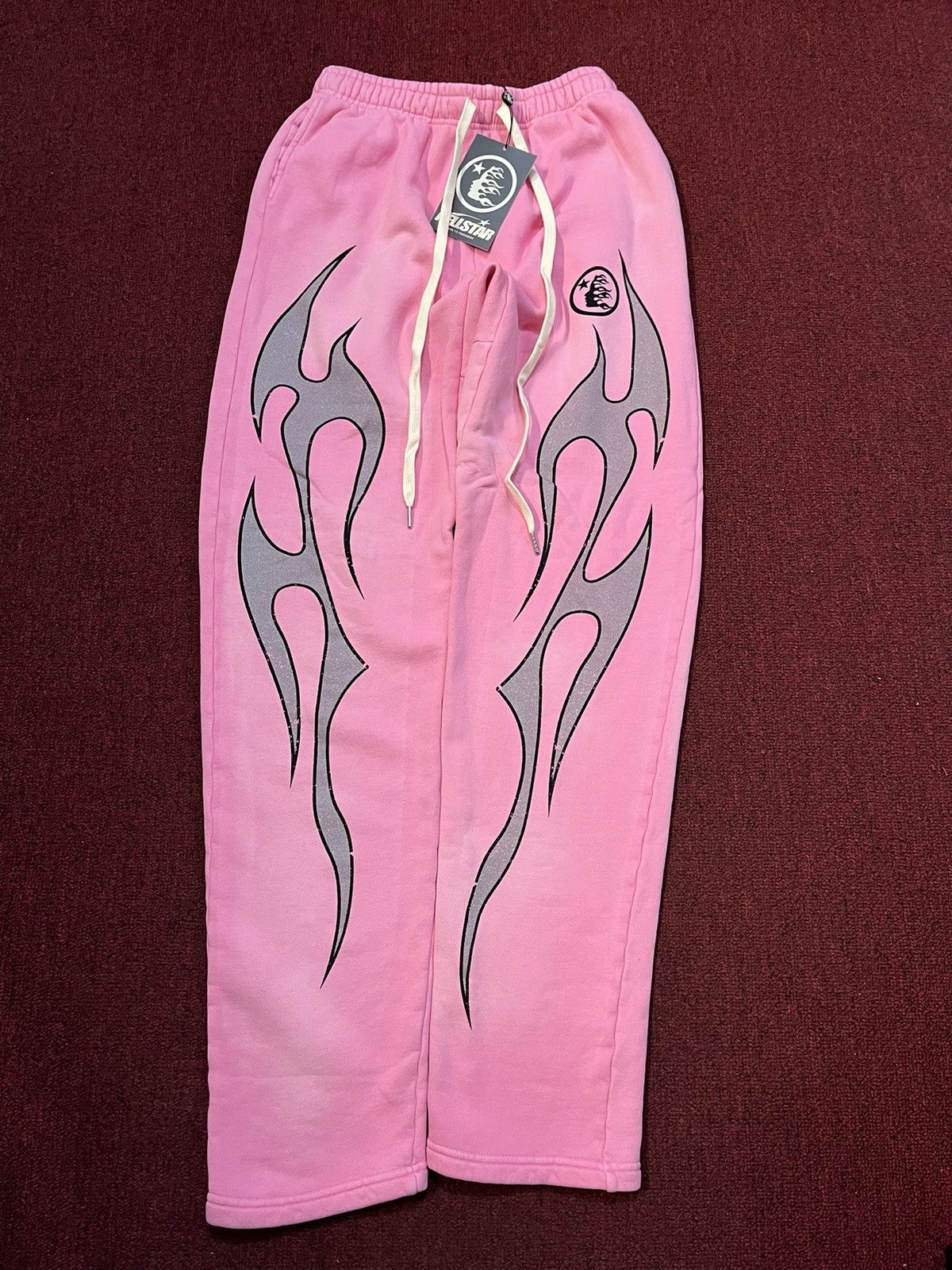 HELLSTAR Hellstar Studios Flame Sweatpants Pink | Grailed