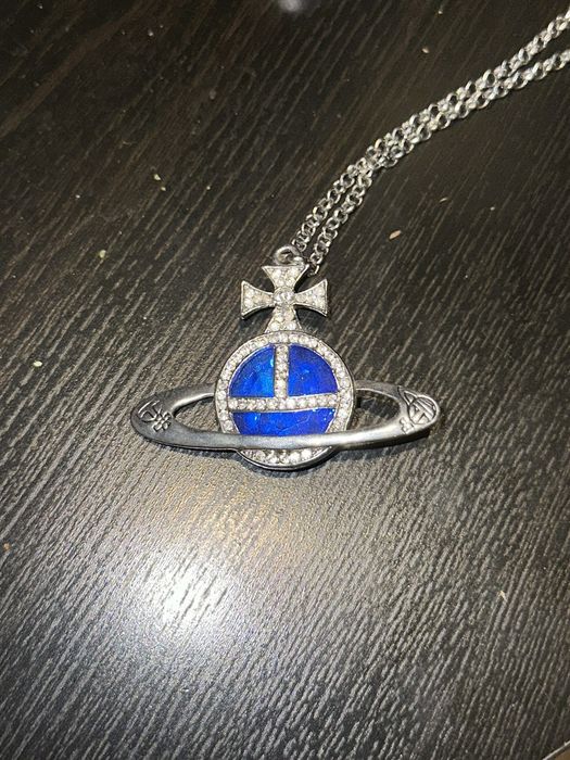 Vivienne Westwood Large Silver Vivienne Westwood Blue Orb Chain | Grailed Vivienne Westwood Large Silver Vivienne Westwood Blue Orb Chain | Grailed