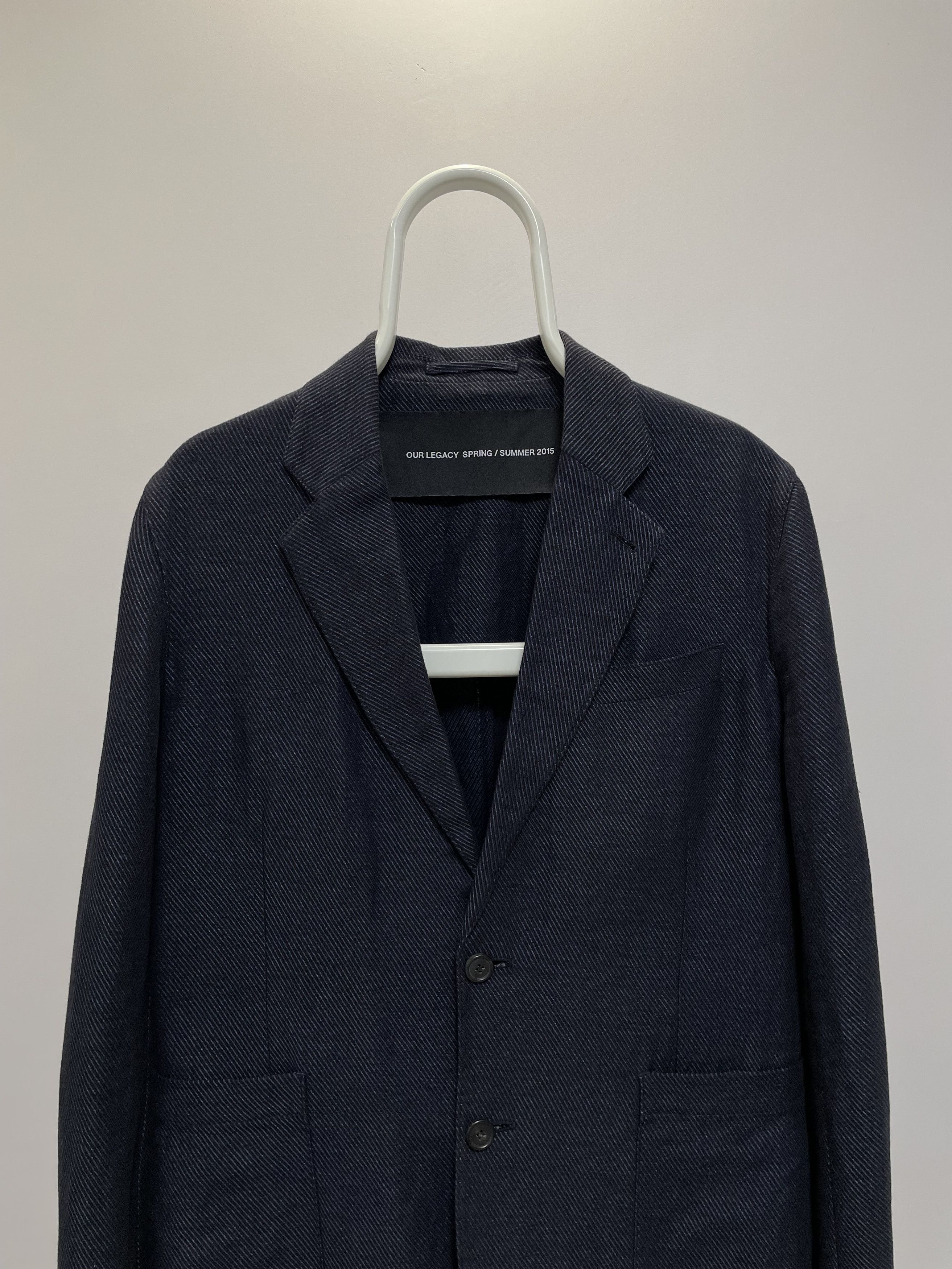 Our Legacy OUR LEGACY SS15 Indigo Twill Blazer Jacket Sport Coat EU 50 ...