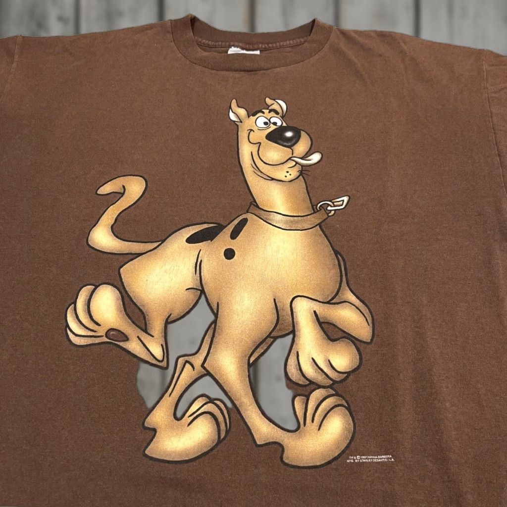 Vintage VINTAGE Scooby-Doo Graphic Tee XL Brown 90s Hip Hop Original ...