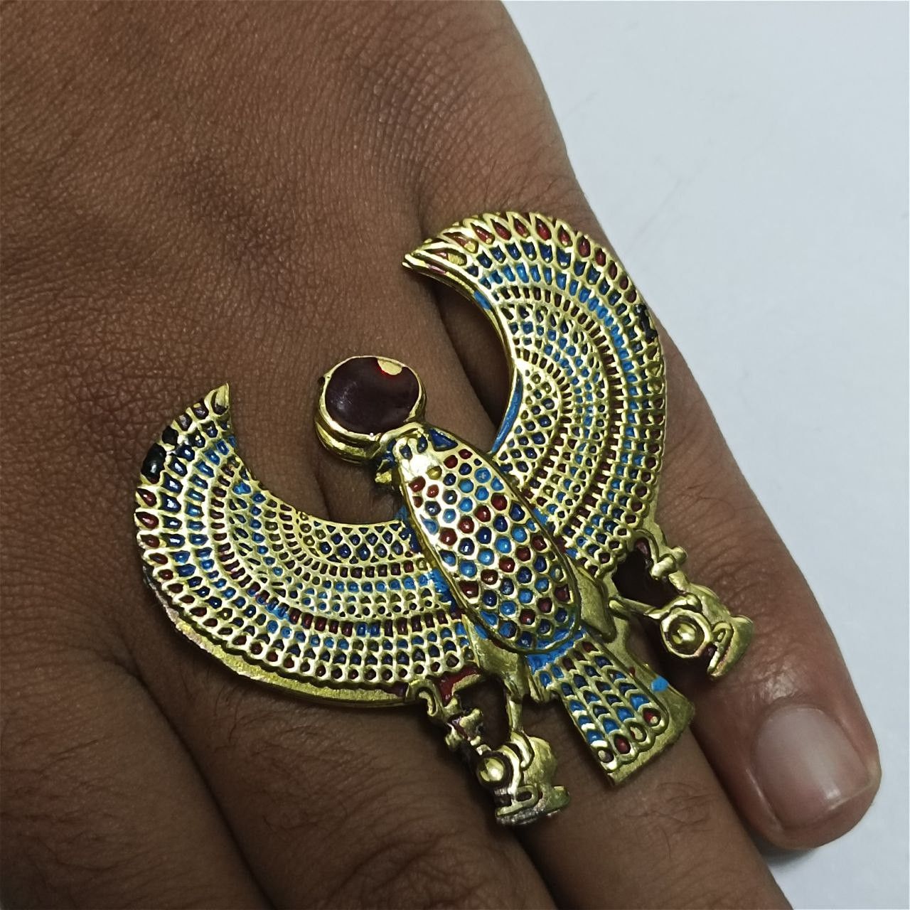 Handmade Pharaonic Falcon Ring – Egyptian Horus Symbol Jewelry | Grailed