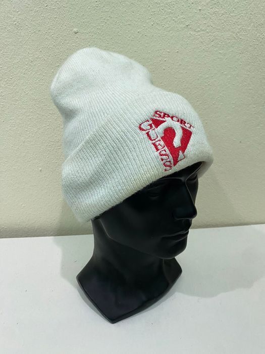 Vintage Guess Sport Small Logo Beanie Hat | Grailed