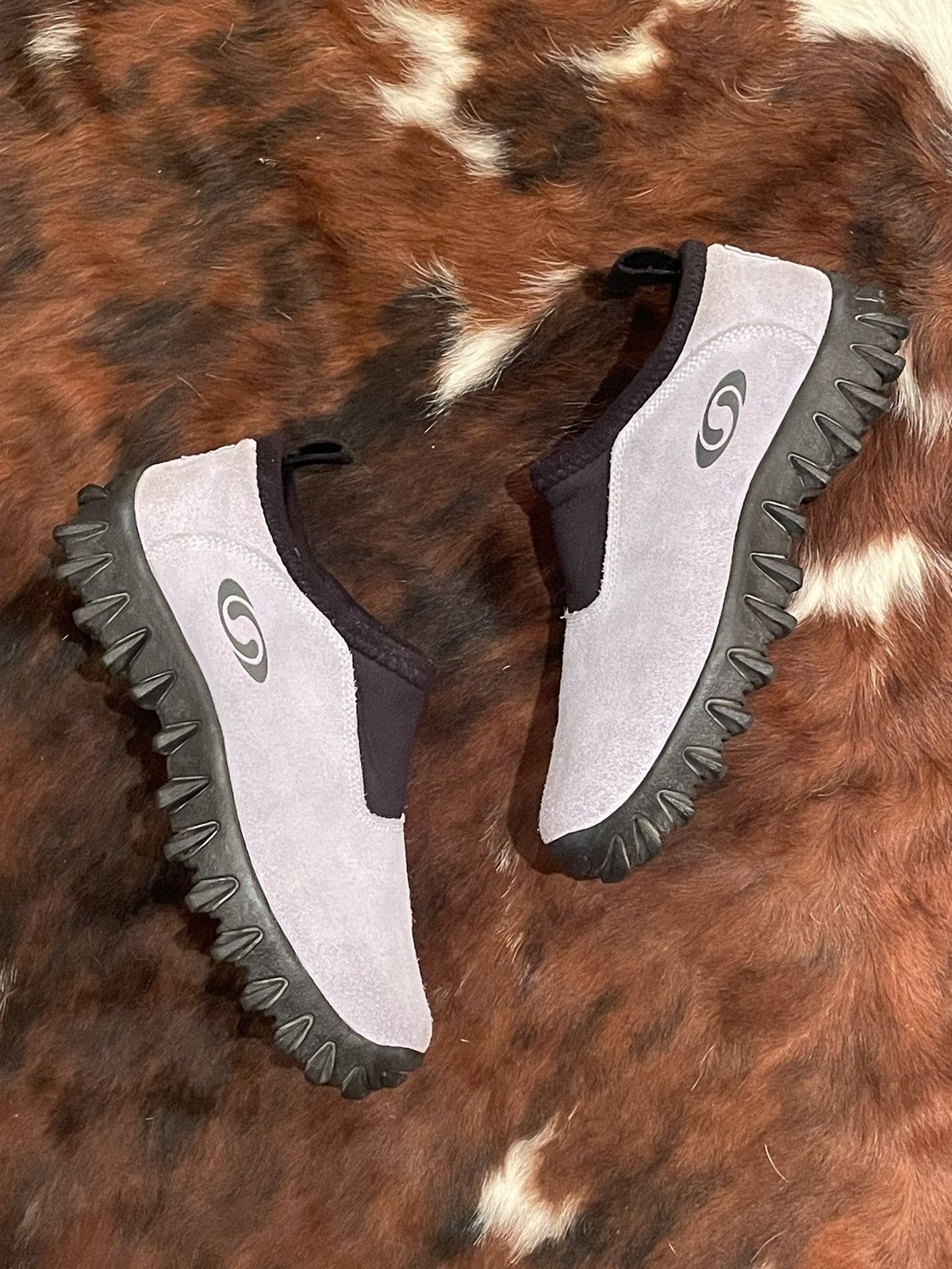 Vintage Solomon snow moccasin Contagrip slip on mule blue. | Grailed