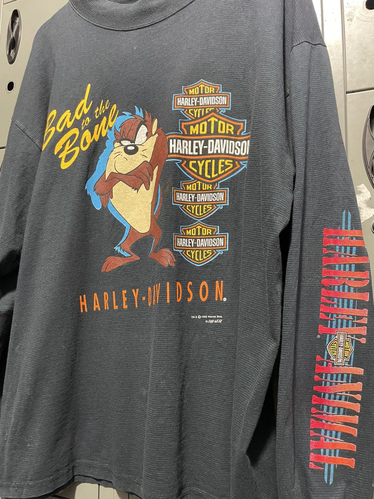 Harley Davidson × Vintage × Warner Bros 1993 Looney Tunes 90s Taz ... Harley Davidson × Vintage × Warner Bros 1993 Looney Tunes 90s Taz ...