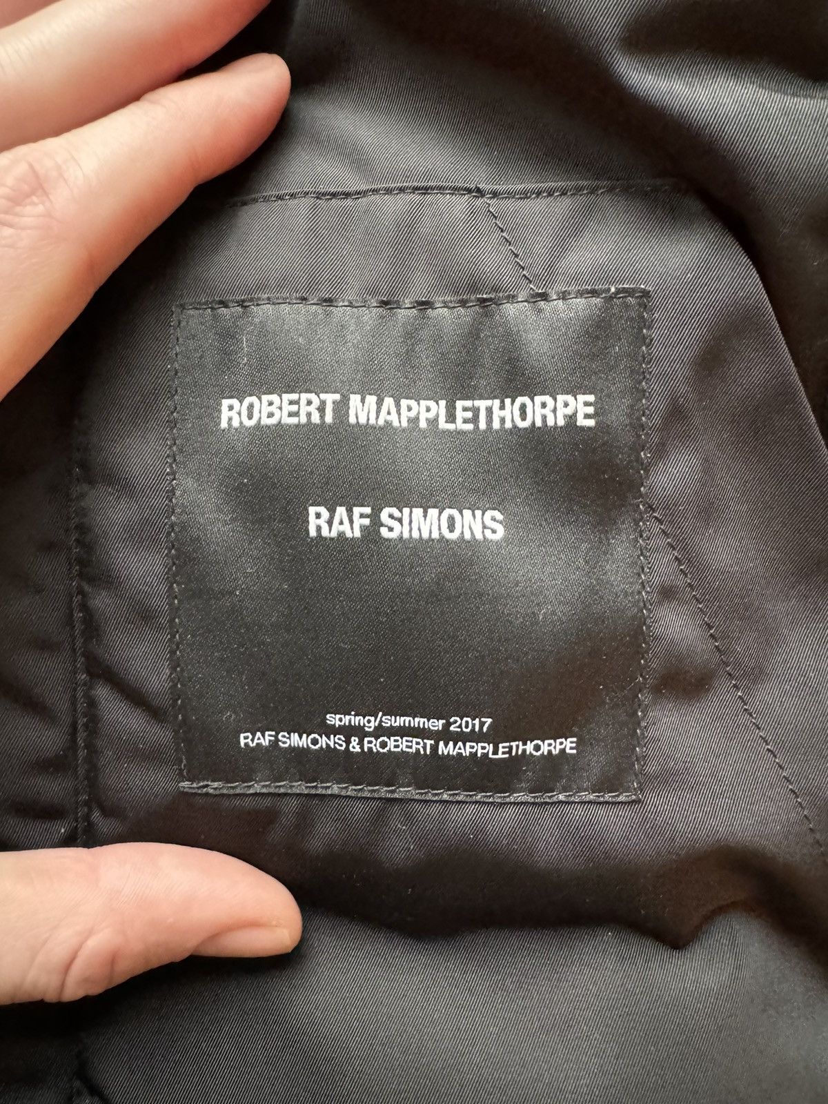Raf Simons RAF Simon’s/ Robert Mapplethorpe ss17 | Grailed