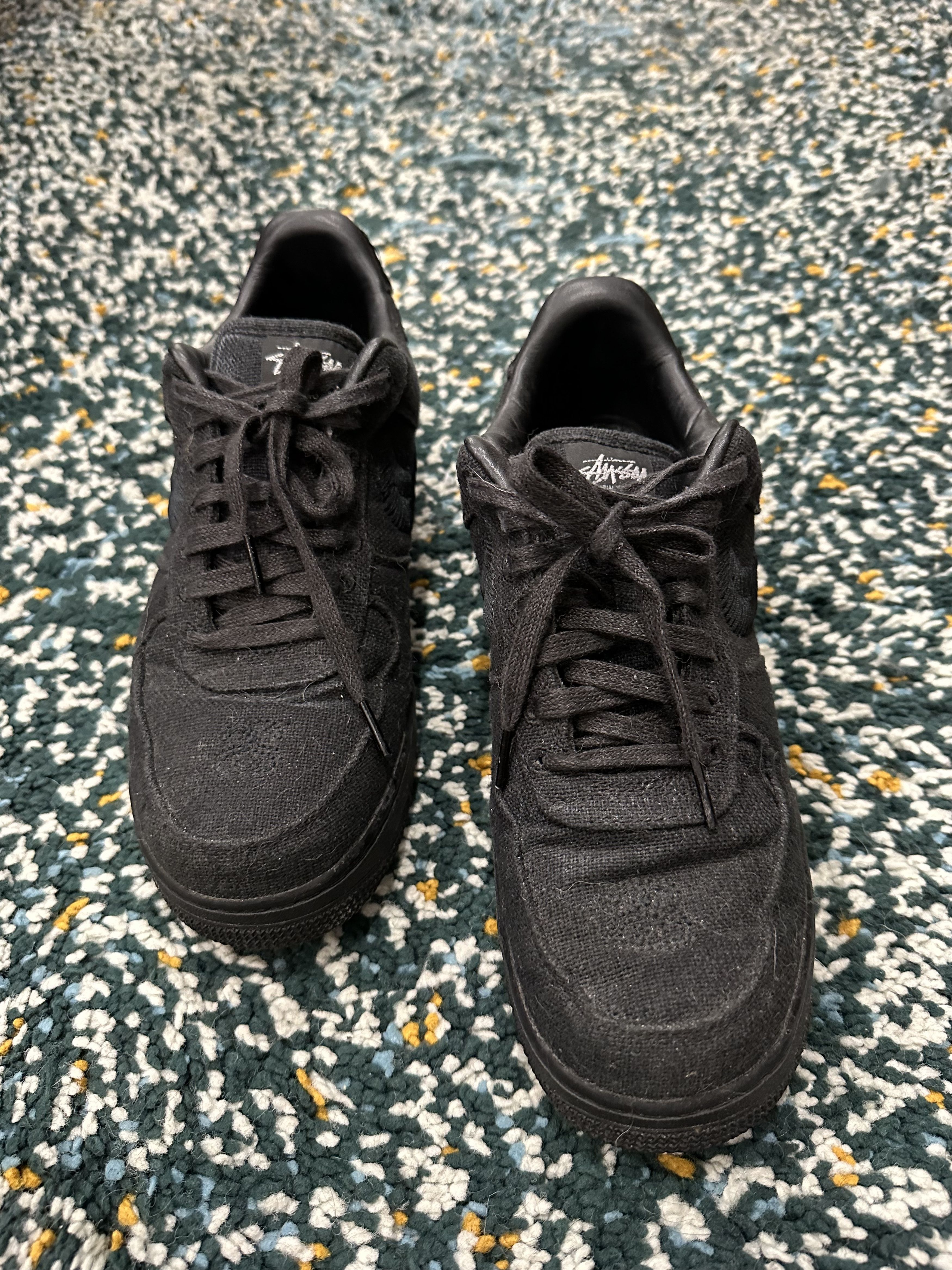 Nike × Stussy Nike Air Force 1 Low Stussy Black | Grailed