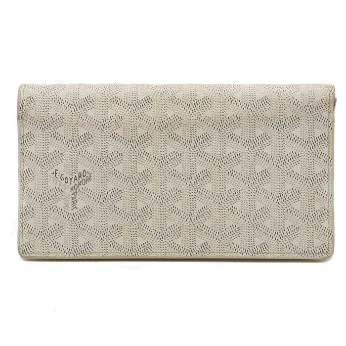 Goyard GOYARD Richelieu herringbone pattern bi-fold long wallet PVC ...