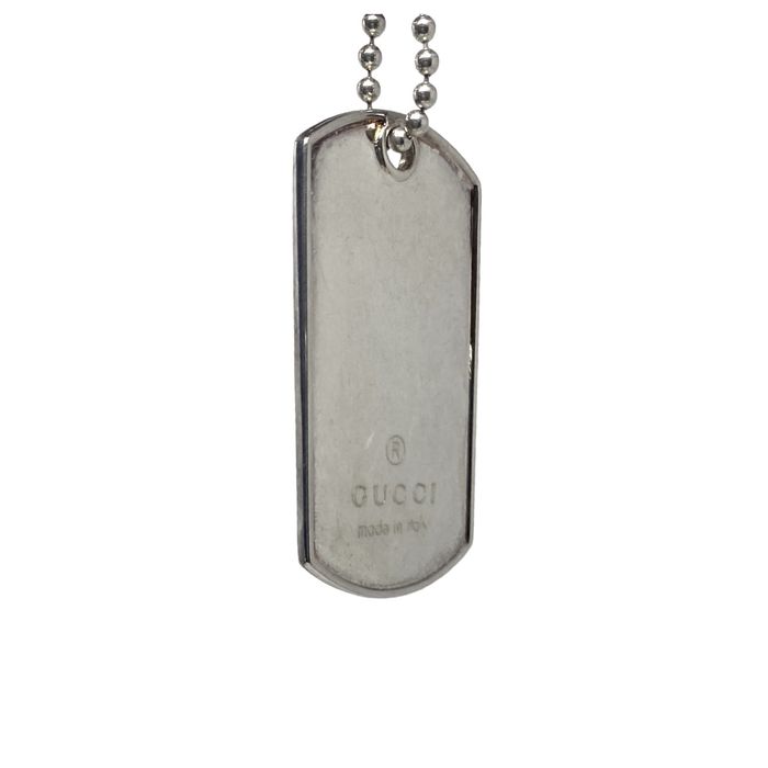 Gucci Gucci 925 Silver Dog Tag Necklace | Grailed
