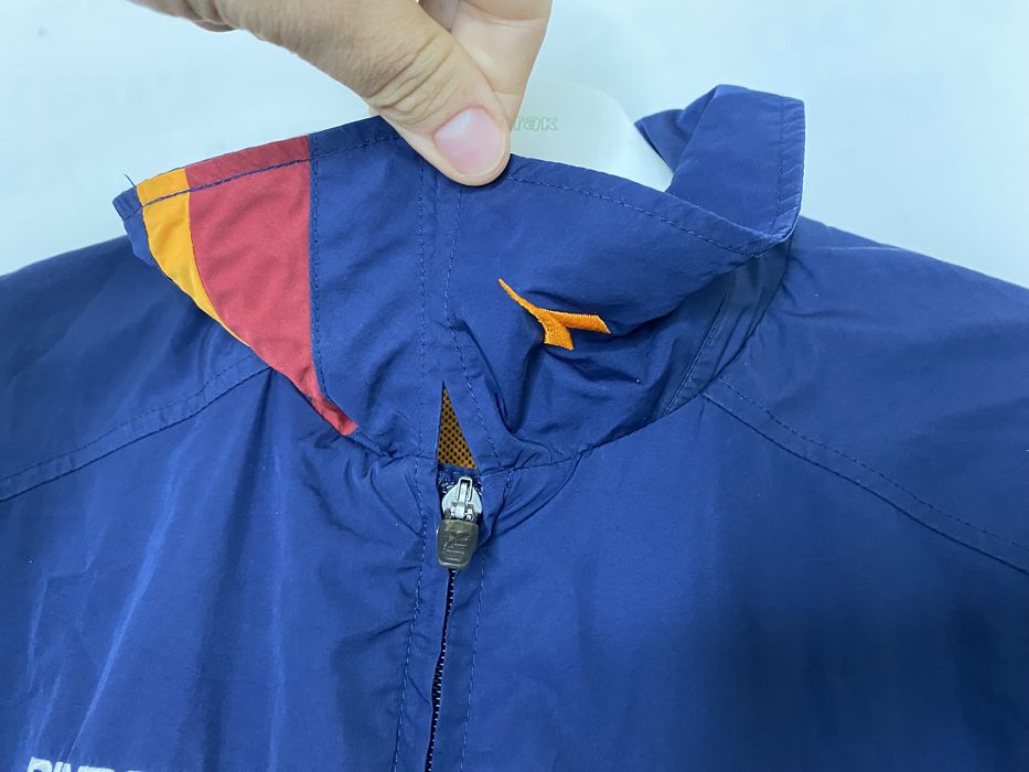Soccer Jersey AS ROMA WINDBREAKER JACKET FOOTBALL SOCCER DIADORA | Grailed