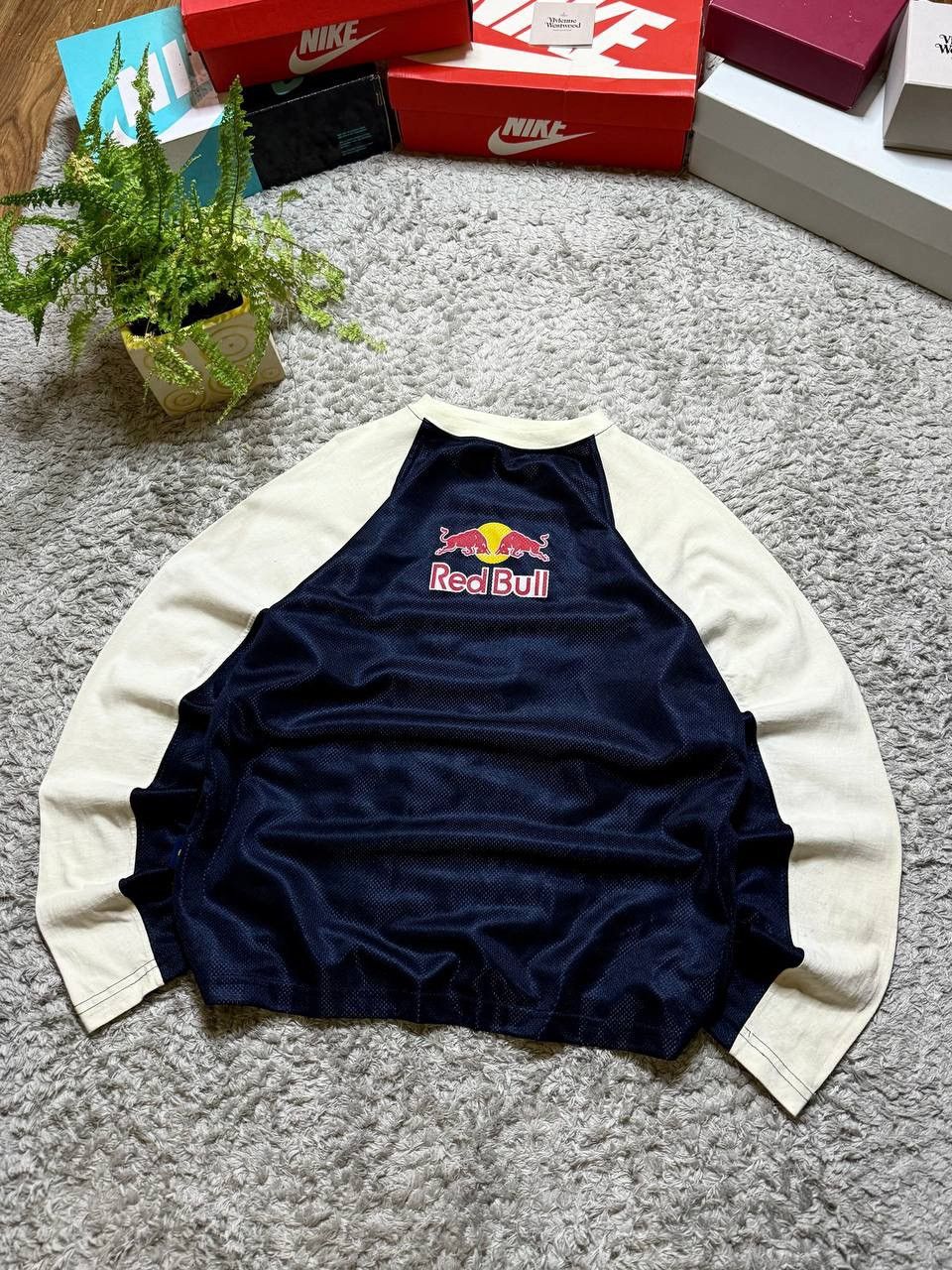 Red Bull 1990s Red Bull Vintage Big Logo Retro Big Logo Longsleeve ...
