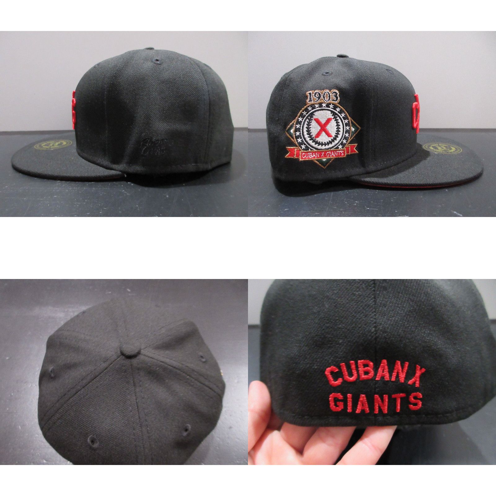 Vintage Cuban X Giants Hat Cap Fitted Mens 7 1/4 Cuba Negro League ...