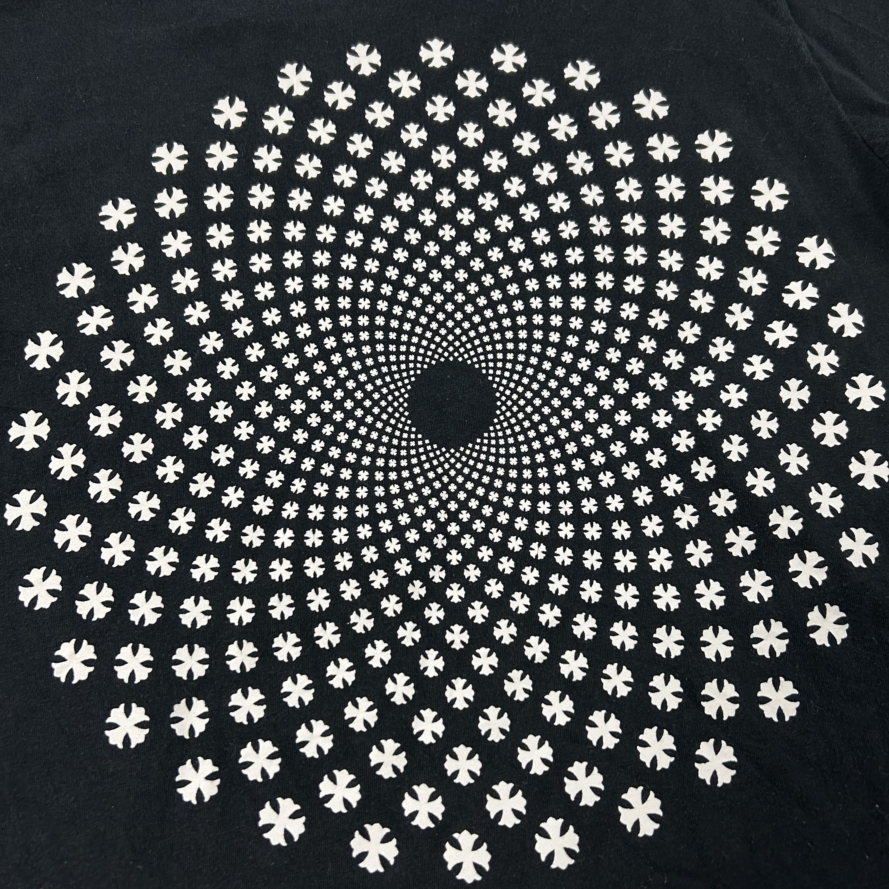 Chrome Hearts Chrome Heart Cross Pinwheel Hypnotize Logo Tee | Grailed