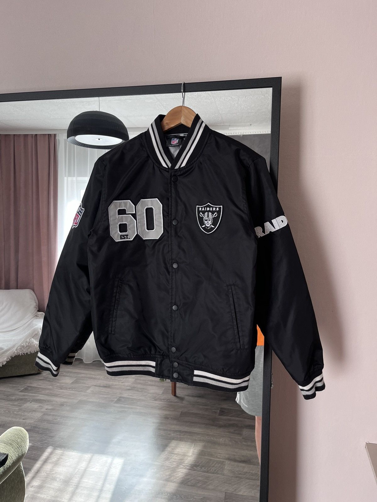 Oakland Raiders × Starter × Vintage Vintage RAIDERS #60 Nylon Bomber ...