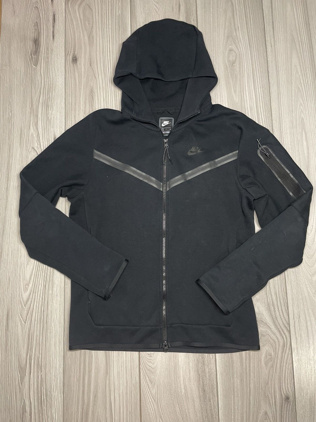 Nike Nike Tech Fleece Hoodie Zip black drill drip | Grailed