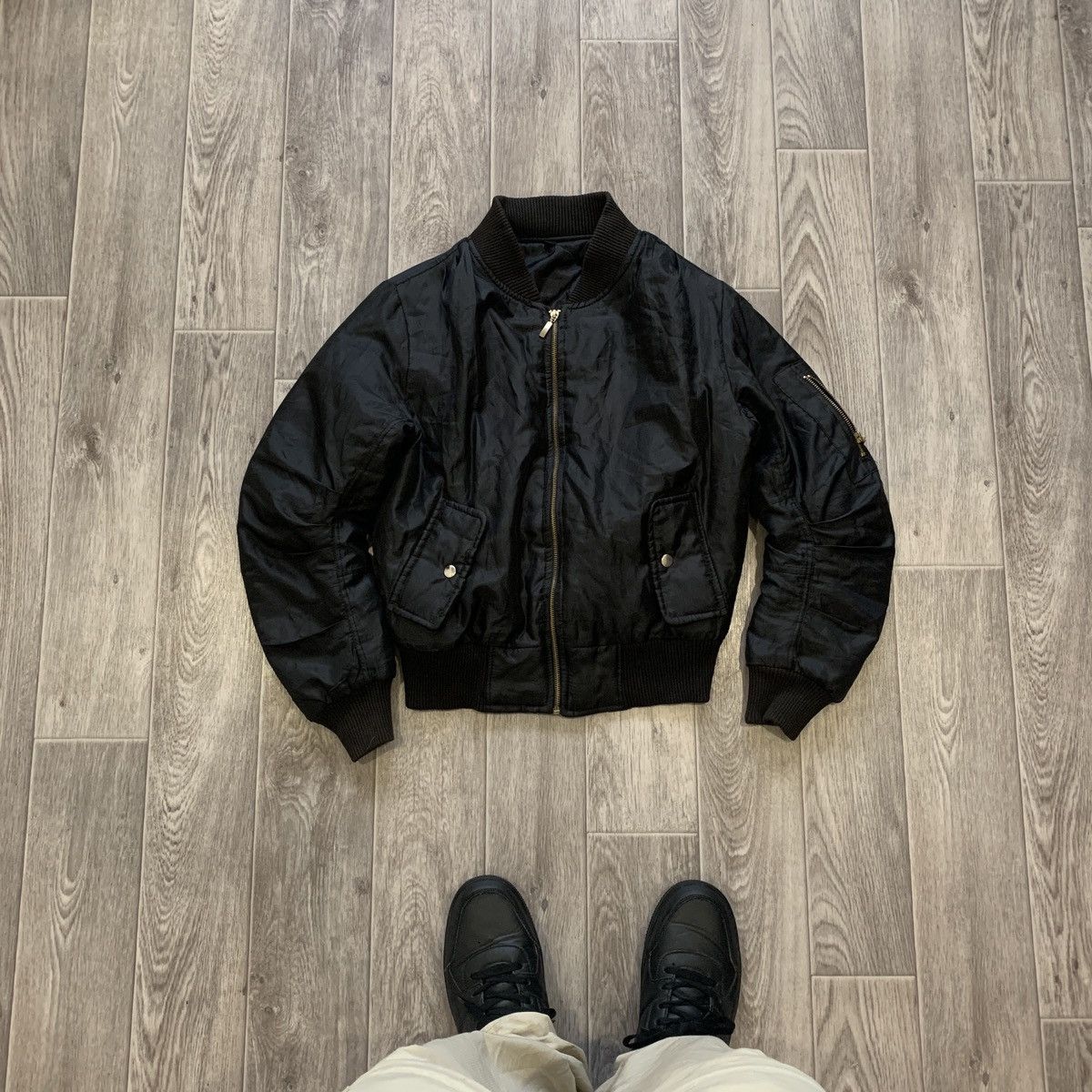 Ma+ Vintage MA1 USA Oversized Pilot Y2K Hype Bomber Jacket Rare | Grailed