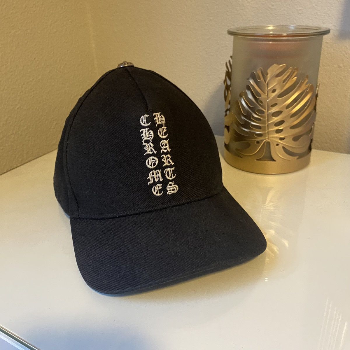 Chrome Hearts Chrome Hearts Vertical Logo Hat | Grailed