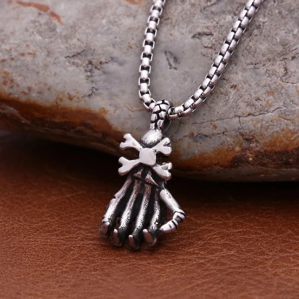 Jewelry × Streetwear × Vintage Vintage Skull Ghost Claw Necklace | Grailed