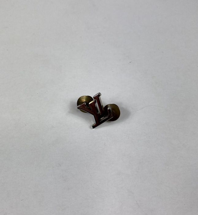Louis Vuitton Louis Vuitton Logo Uniform Silver Brooch Pin | Grailed