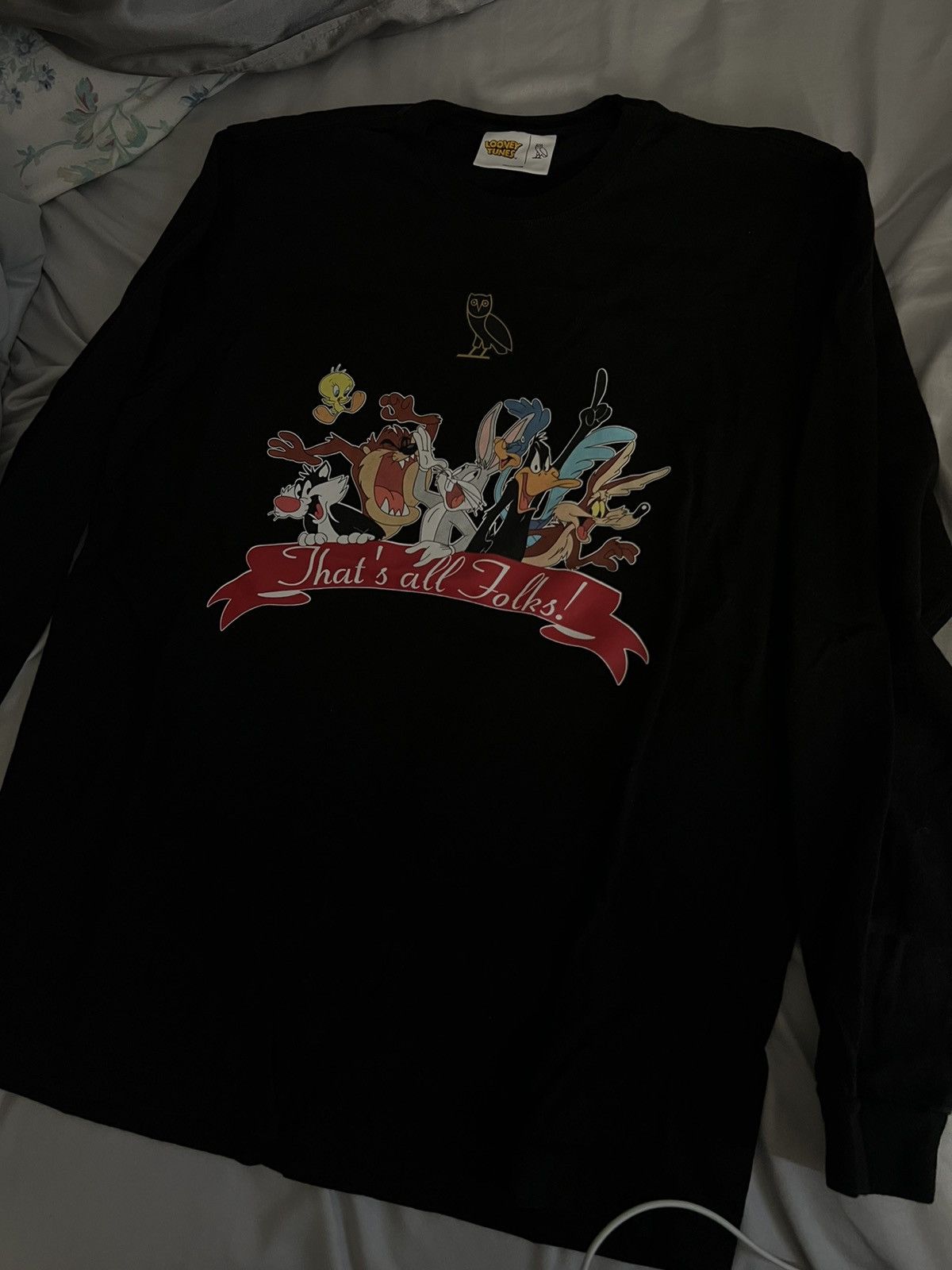 Octobers Very Own OVO Looney Tunes Collab Long Sleeve🐇🦉 | Grailed