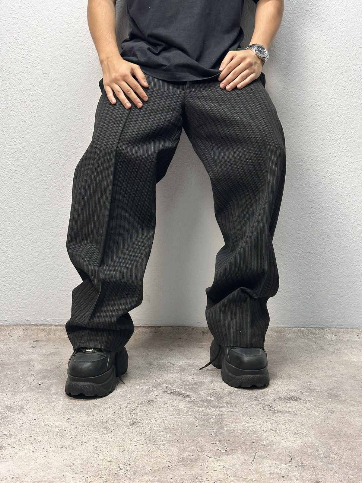 Le Laboureur 80s Baggy GOA Flare Military Style Cargo Pants ...