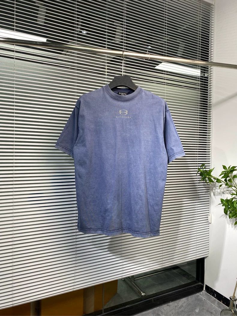 Balenciaga Balenciaga Short Sleeve T-shirt Unity Double Loop Letter ...