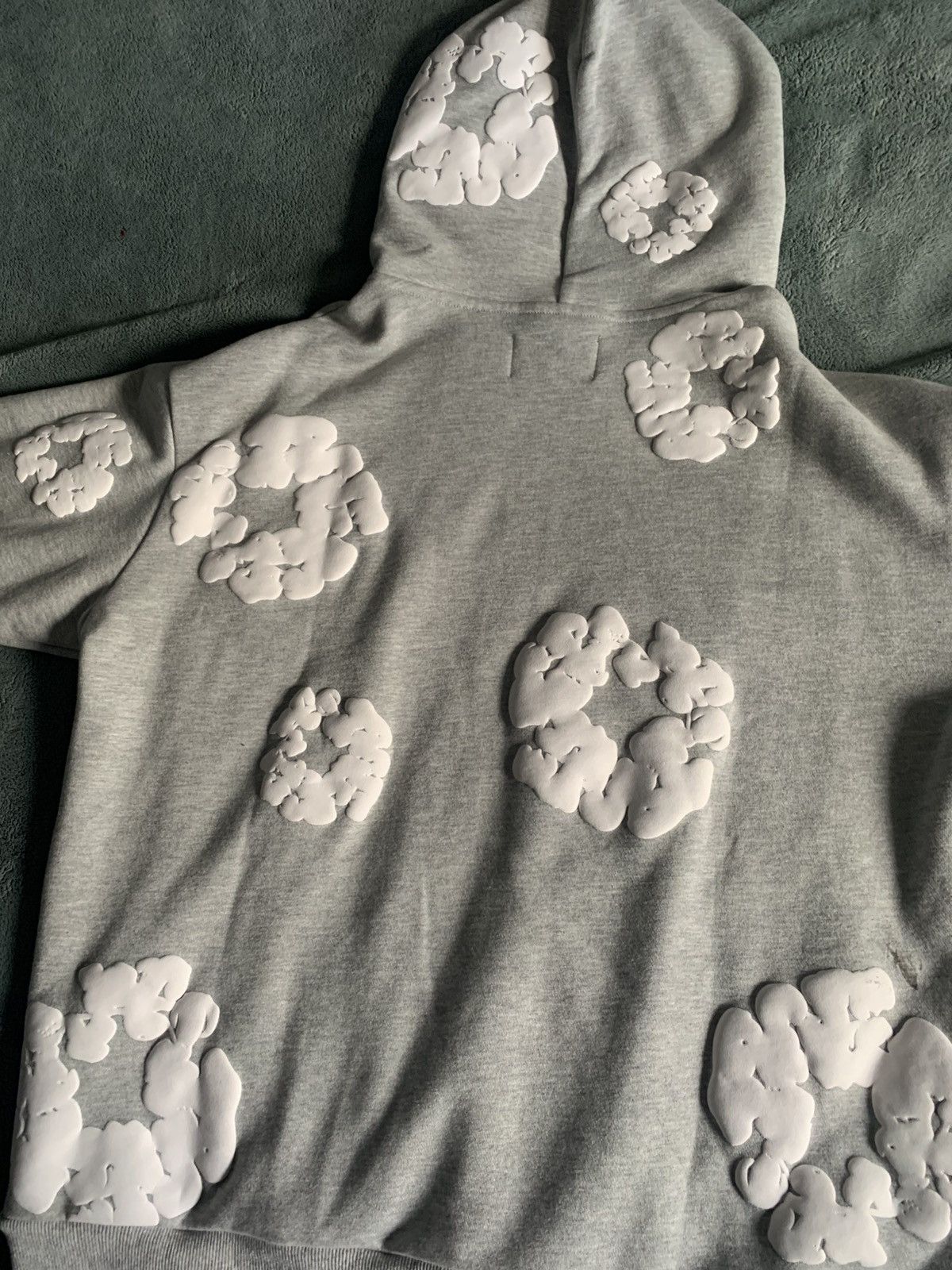 Streetwear Gray Denim Tears Hoodie | Grailed