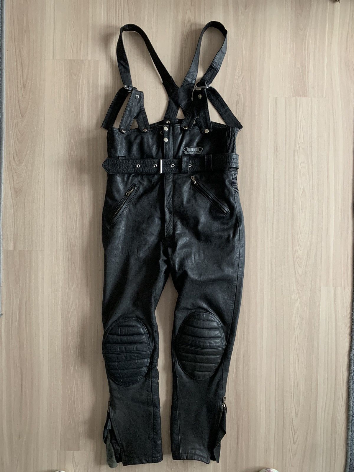 Vintage Vintage RARE Hallman Motosports Bike Leather Pants 90s | Grailed
