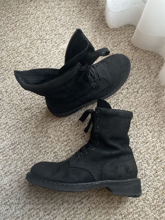Rick Owens Rick Owens RARE Army Combat Blister Boots 11 | Grailed